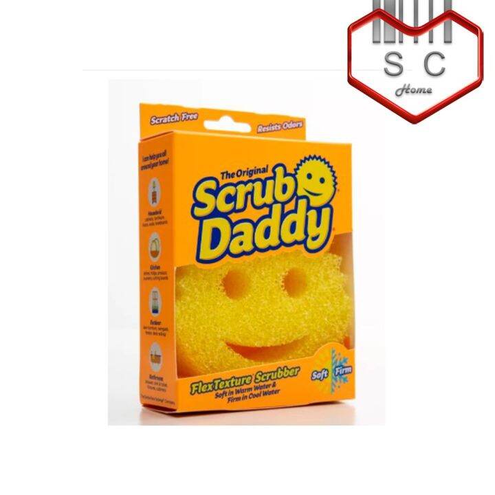 Scrub Mommy Dual Sided Scrubber + Sponge / Daddy Colors FlexTexture ...