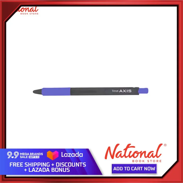 Titus Axis Office Ballpoint Pen 0.7Mm Retractable, 04015874 Violet ...