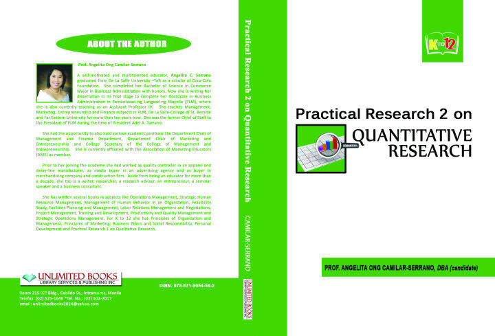 Practical Research 2 on Quantitative Research | Lazada PH