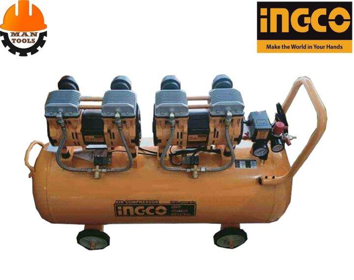 INGCO Oiless Air Compressor 4HP 100Liters Silent Type ACS2241001P ...