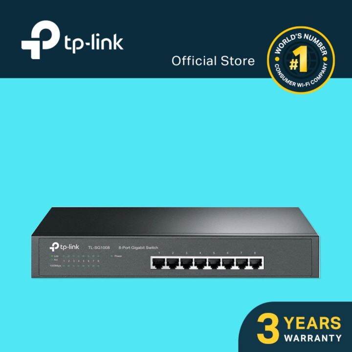 【Ready Stock】 TP-Link TL-SG1008 8-Port Gigabit DesktopRackmount Switch ...