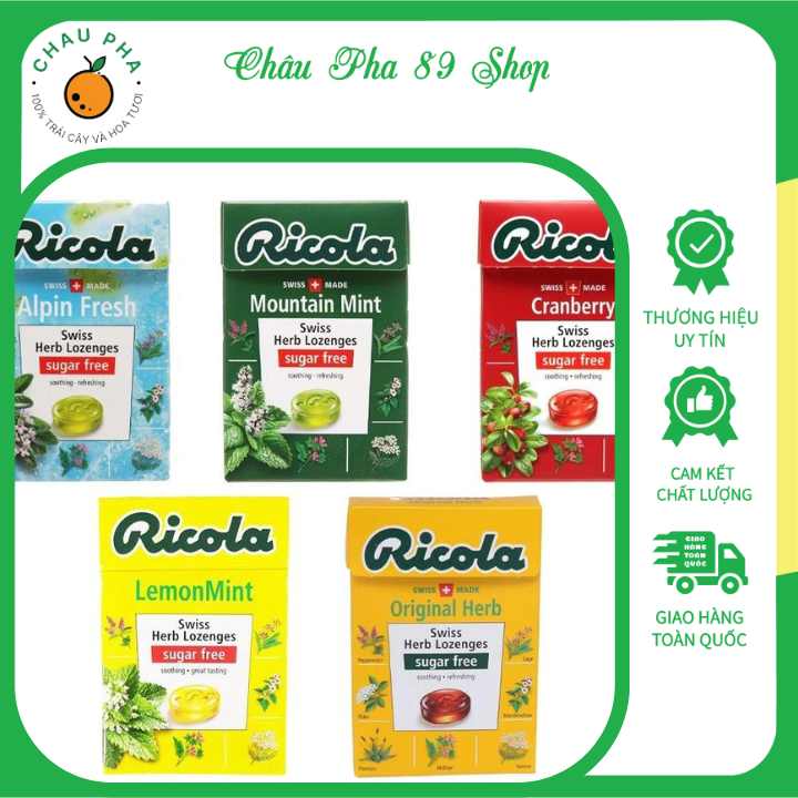 Kẹo Thảo Mộc Ricola Hộp Giấy 40g Hương Vị Tự Nhiên Kẹo Mang Tới Sự Sảng Khoái Và Thư Giãn Thú Vị ...