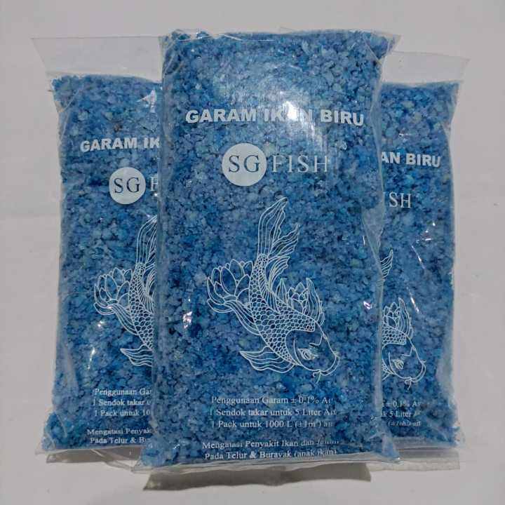 GARAM IKAN BIRU SG FISH 1KG BLUE SALT DAPAT MENCEGAH MENGOBATI PENYAKIT ...