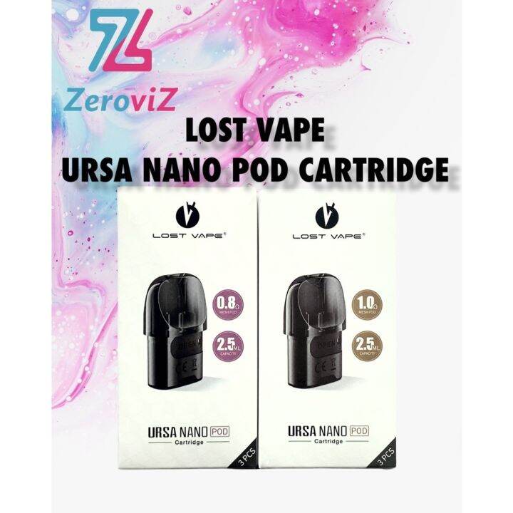 LOSTVAPE URSA NANO REPLACEMENT POD CARTRIDGE (0.8Ω / 1.0Ω) ORIGINAL ...