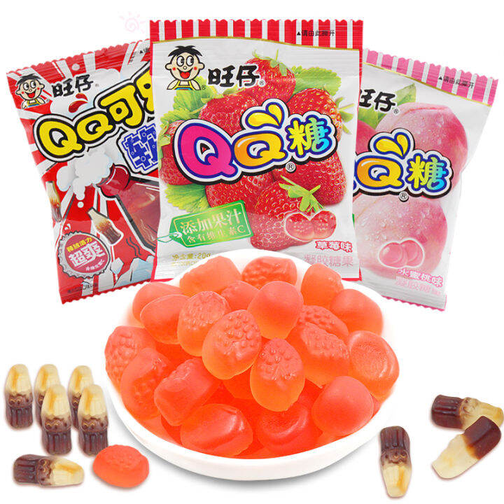 【现货】旺仔QQ糖儿童果味软糖小包装 Wangzai QQ Fruity Gummy candy | Lazada