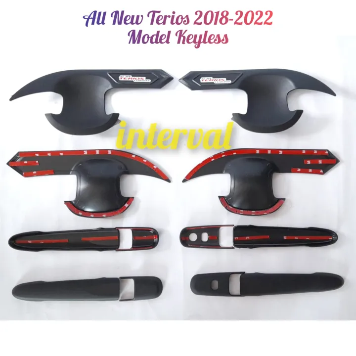 Paket Outer Cover Handle Mobil All New Terios 2018-2022 Keyless Black ...