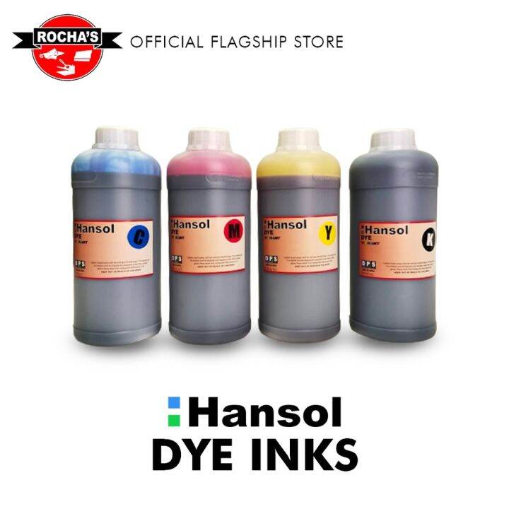 [ROCHA'S] HANSOL UNIVERSAL DYE INK for printers x 1LITERS | Lazada PH