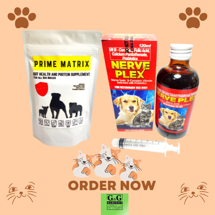 [G&G] PRIME MATRIX 200G + NERVE PLEX 120ML / GUT HEALTH PROTEIN ...