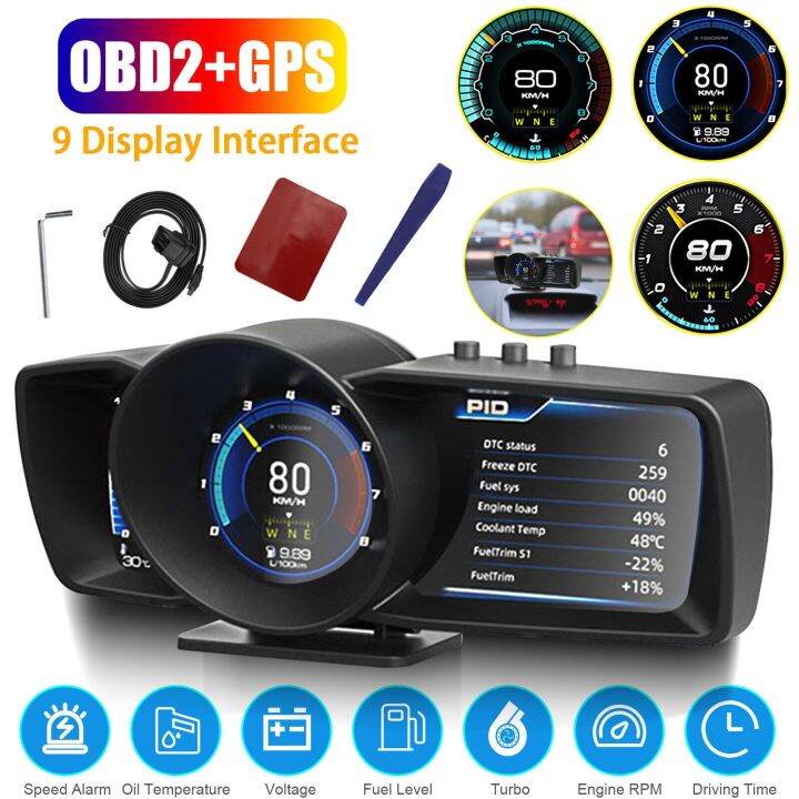 A600 Car HUD Multi-Function Dashboard On-Board Computer Head Up Display ...