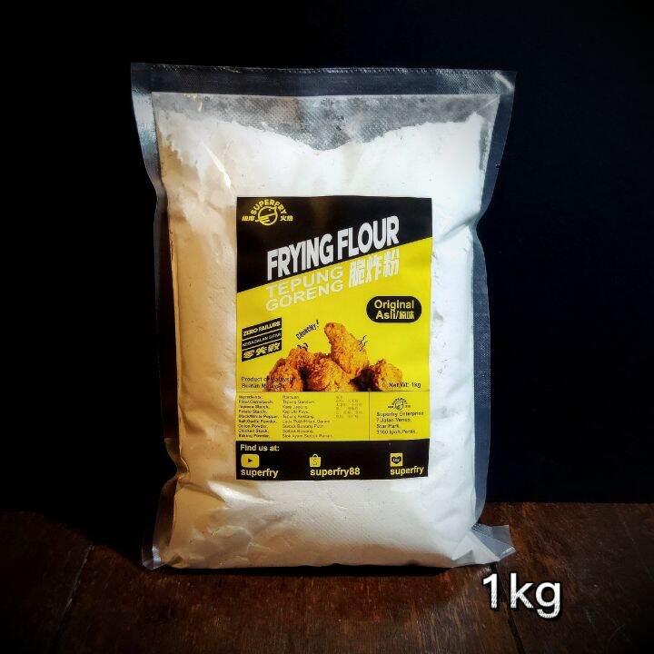 Fried Chicken Frying Flour - Original 1kg | Tepung Goreng ayam - Asli ranggup 1kg | 炸鸡脆炸粉 - 酥脆原味 ...