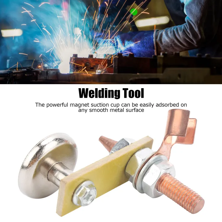 หัวแม่เหล็กเชื่อม Single Ground Connector Spotter กระดานฉนวนเหล็ก ...