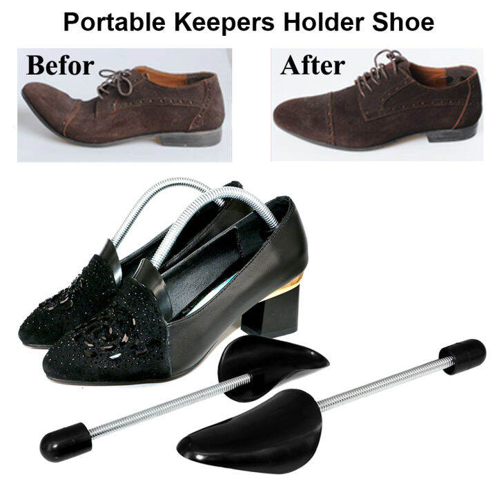 1 Pair Shoe Tree Spring Type Shoe support Plastic Stretcher Shoe Shaper ...