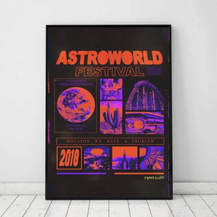 Astroworld Travis Scott Artist Album Wall Poster A3 size | Lazada PH
