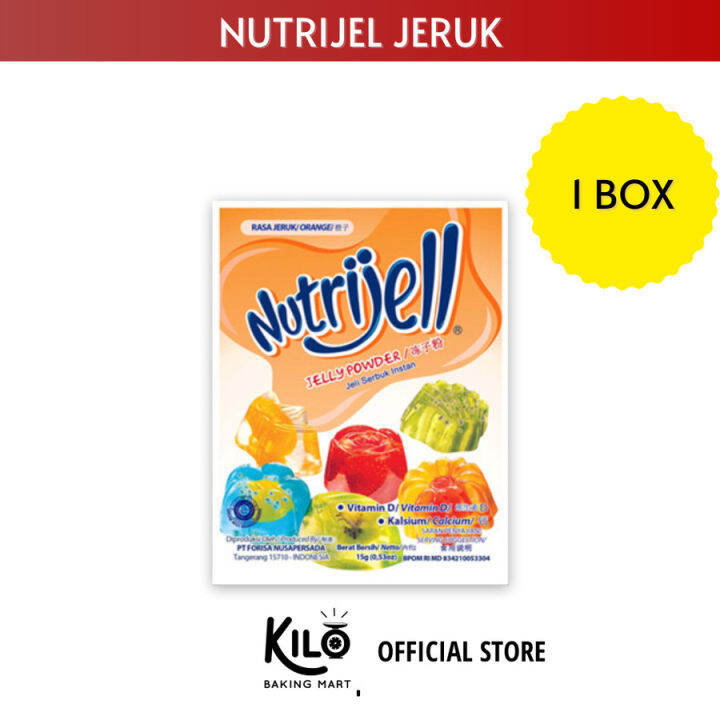Nutrijel Nutrijell Jeruk / Nutrijell Pudding Rasa Jeruk 1 Box | Lazada ...