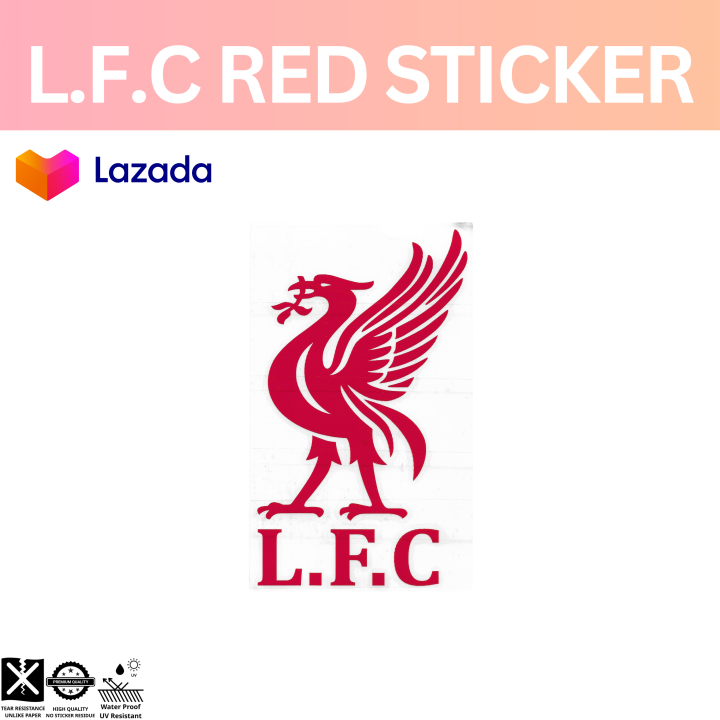 [TOP STICKER] L.F.C LIVERPOOL FOOTBALL CLUB CAR STICKER LFC CAR STICKER ...