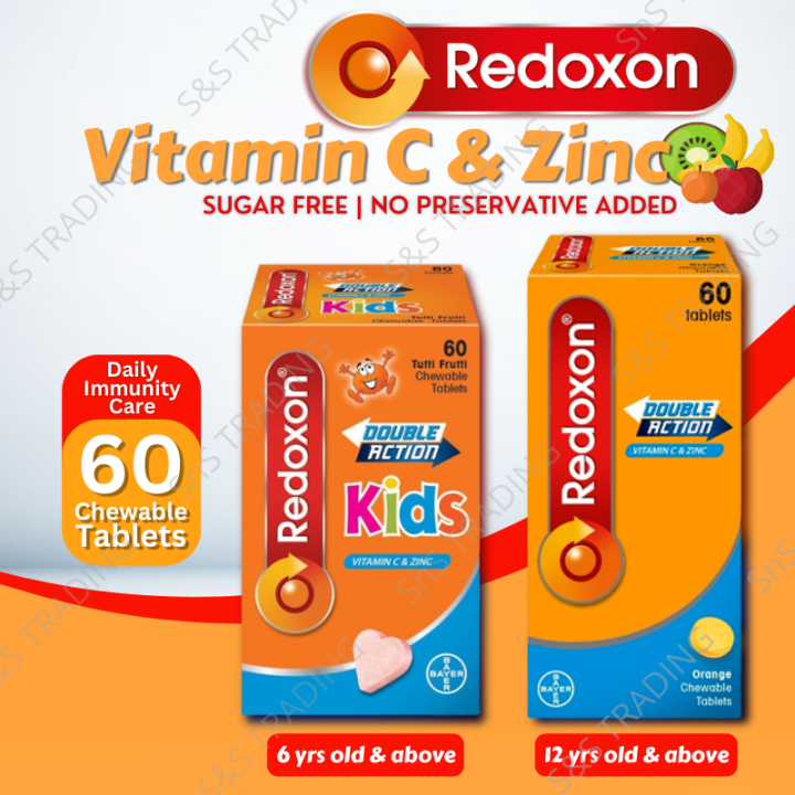 Redoxon Kids Double Action / Redoxon Double Action Vitamin C and Zinc ...