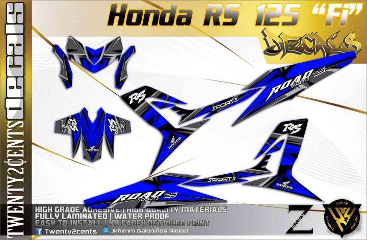 Honda RS125 Fi Decals High-Quality Stickers (racing graphic) | Lazada PH