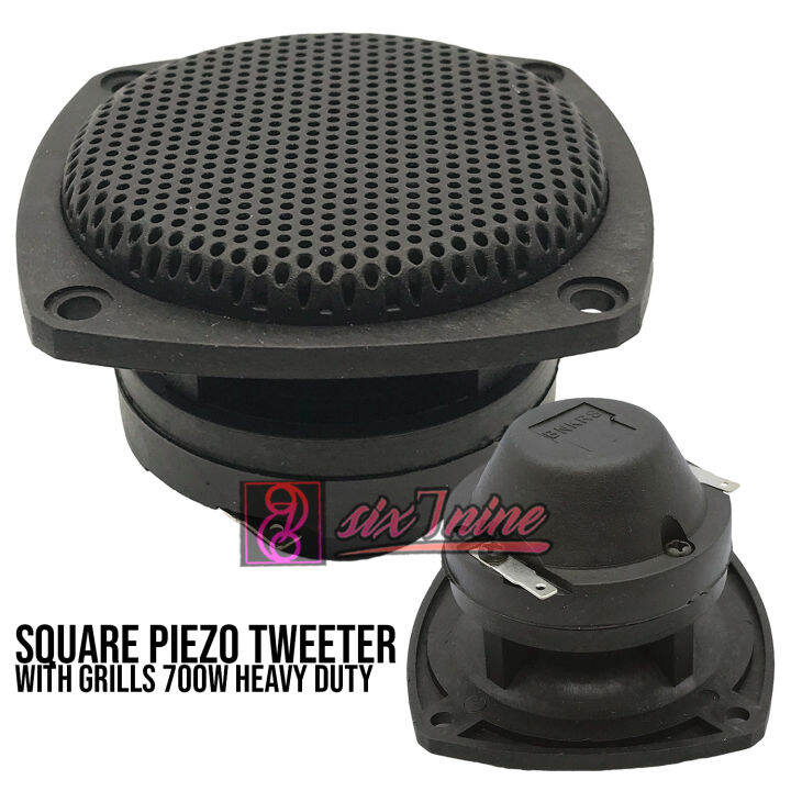 700W Square Piezo Tweeter With Grills Heavy Duty | Lazada PH
