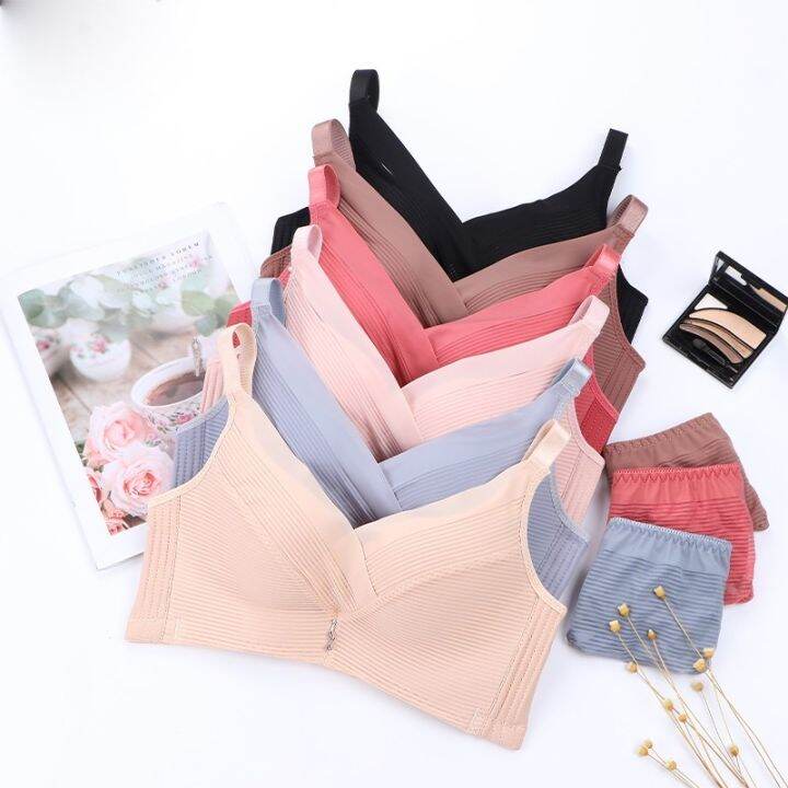 Ice Silk Seamless Sexy Push Up lingerie Wire Free Bras for Women Wide ...