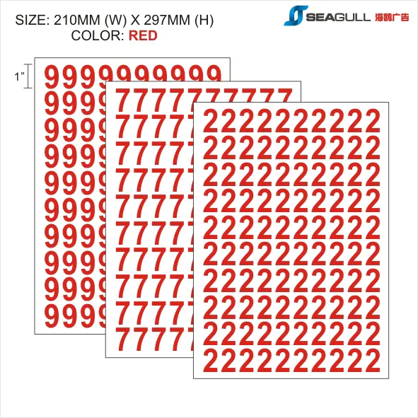 123 Numbers Sticker / Alphabet Abc Sticker / for Balloon / Filing ...