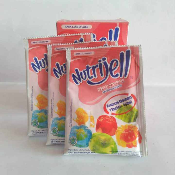 Nutrijell Rasa Leci 10 Gram 1 Dus | Lazada Indonesia