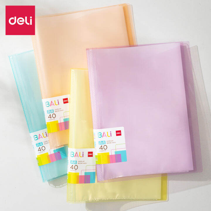 Deli EB032 City Series PP 40 Sheets Information File Book (Mixed ...