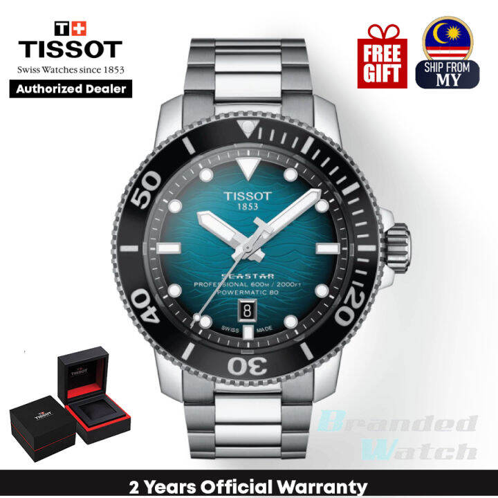 T.issot T120.607.11.041.00 Men's Seastar 2000 Professional Powermatic ...