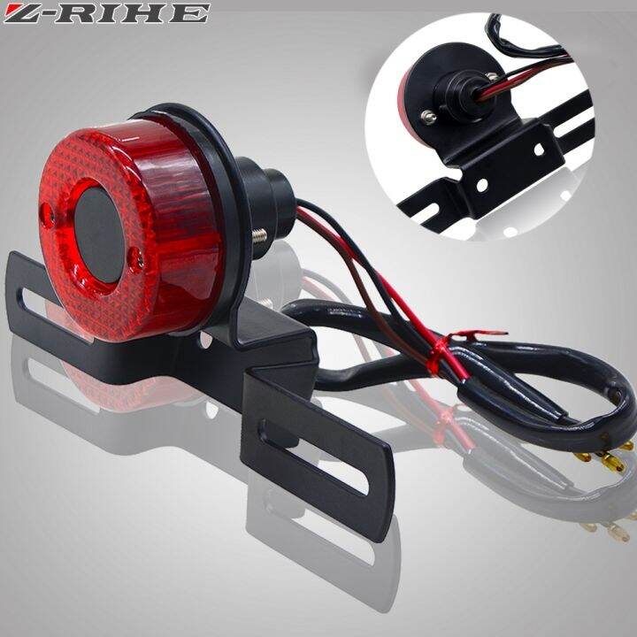 For Chopper Bobber LED Motorcycle Tail Brake Stop Light Moto Rear ...