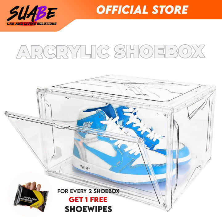 Acrylic Transparent Shoe Box Anti-Dust Organizer Water Proof Shoe ...