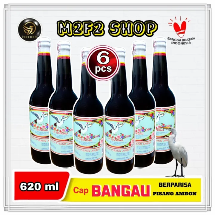 Sirop / Sirup Manis Cap Bangau | Bango Pisang Ambon - 620 ml (Kemasan 6 Pcs) | Lazada Indonesia