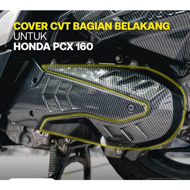 ADV 160 & HONDA PCX 160 CVT ENGINE CRANK CASE COVER CARBON CVT COVER ...