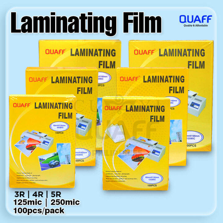 Quaff 3r 4r 5r Size Laminating Film 125 Micron & 250 Hot Lamination ...