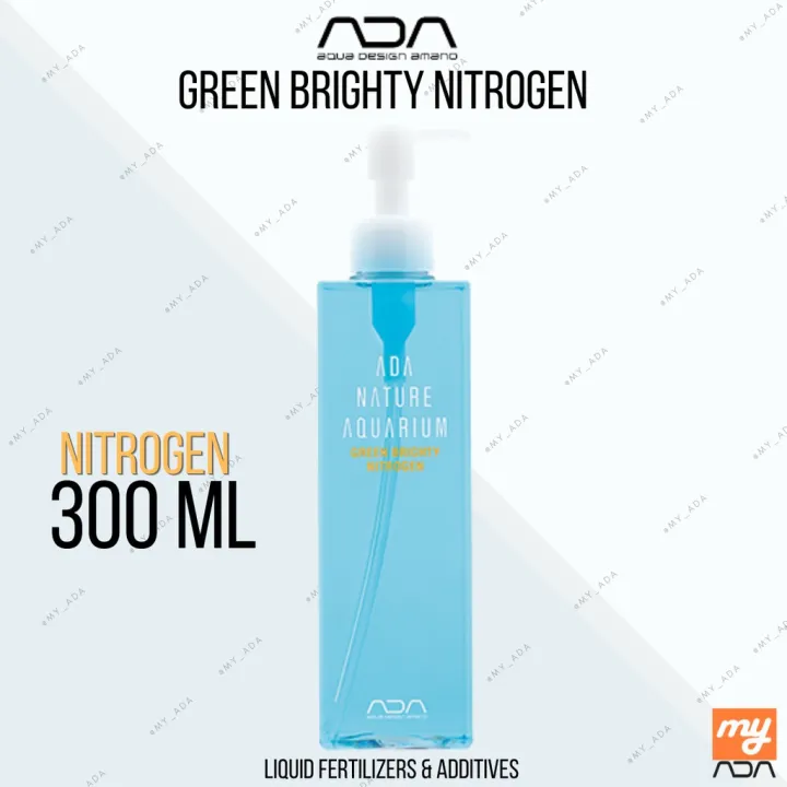 ADA Green Brighty Nitrogen 300ML Liquid Fert for Aquariums Aqua Design ...