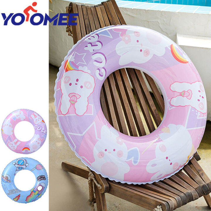 Yoomee Cute Cartoon Rabbit Inflatable Pool Float Swimming Ring ...