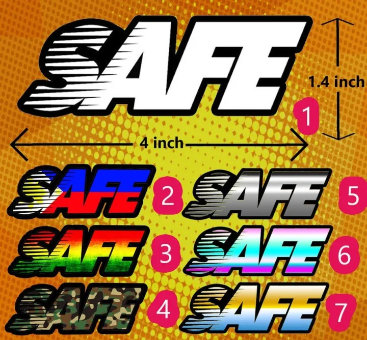 Safe Vinyl Sticker WATERPROOF LAMINATED | Lazada PH