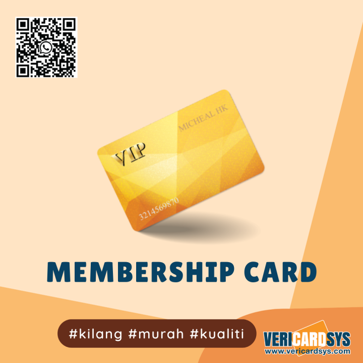 [Pre-Order/Customize] PVC Member Card Printing | Plastic Card | Kad Plastik | Kad Percetakan ...