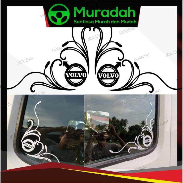 [READYSTOCK]Volvo Lorry Truck window decals Sticker graphics FH FMX FM ...