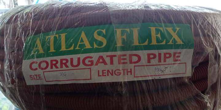 ATLAS FLEX Corrugated Electrical Flexible Hose 3/4x100meters | Lazada PH