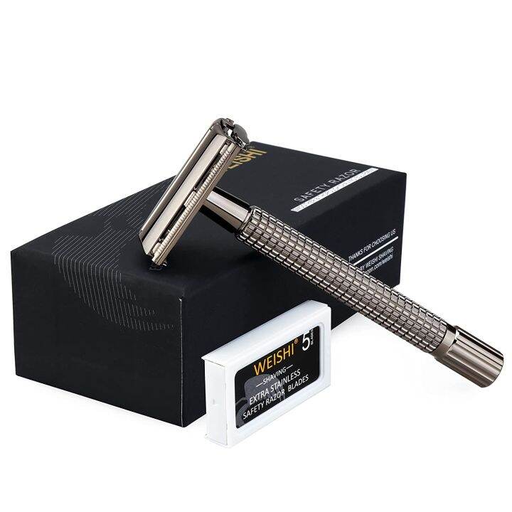 Original WEISHI Safety Razor Double Edge Nostalgic Long Handle ...