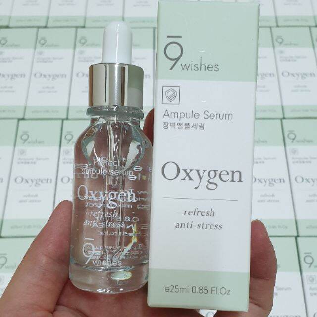 TINH CHẤT TRẺ HÓA DA 9WISHES EXTREME OXYGEN AMPULE SERUM | Lazada.vn