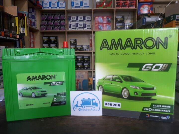 Aki Mobil Suzuki Carry APV Splash Katana NS40Z / 38B20R Amaron Aki ...