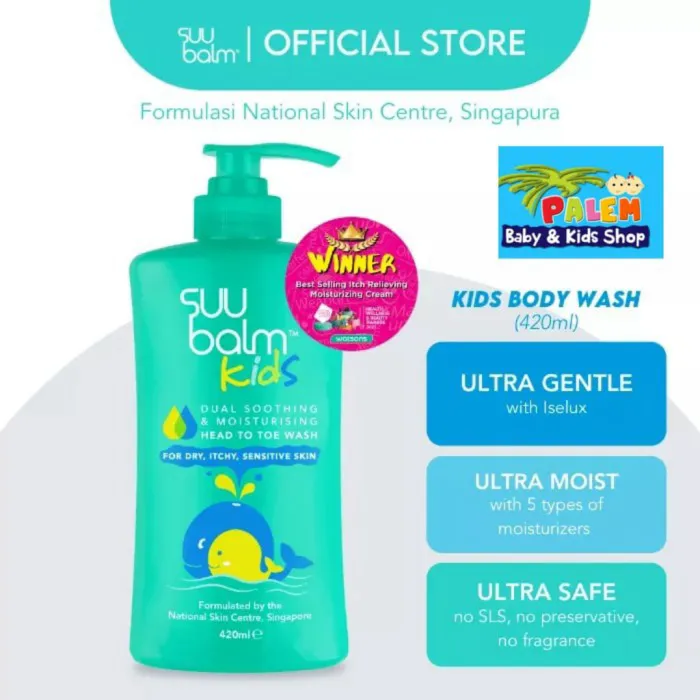Suu Balm Kids Dual Soothing & Moisturising Head-to-Toe Wash 420ml 0263 | Lazada Indonesia