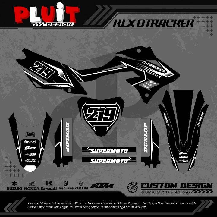 Sticker Decal Dtracker 150 New Full Body - Stiker Dekal Motor Kawasaki ...