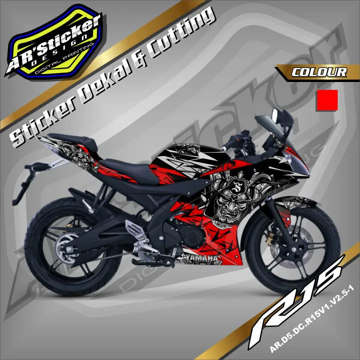 Decal Sticker Full Body Yamaha R15 V1&V2 - Decal stiker Motor R15 V1&V2 ...
