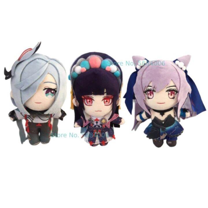 Genshin Impact Plush Doll Toy Keqing Shenhe Yun Jin Cosplay Anime Game ...