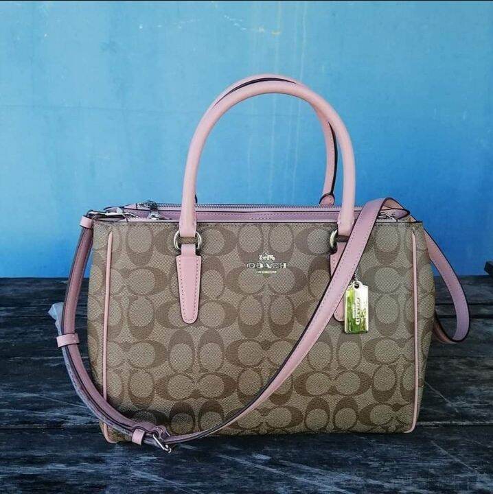 Original Coach Surrey Carryall Satchel Crossbody Bag In Signature ...