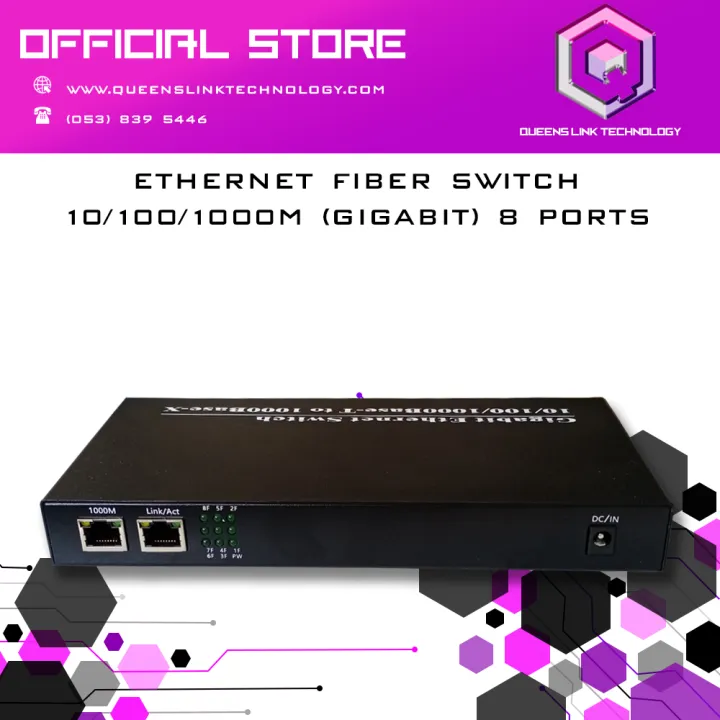 ETHERNET FIBER SWITCH 10/100/1000M (GIGABIT) 8 PORT | Lazada PH