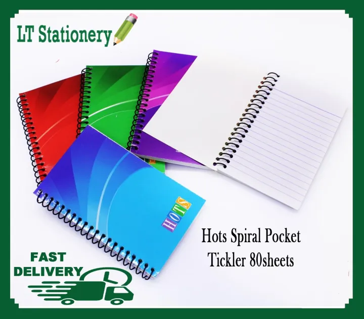 Hots Pocket Memo Side Spring Tickler Notebook | Lazada PH