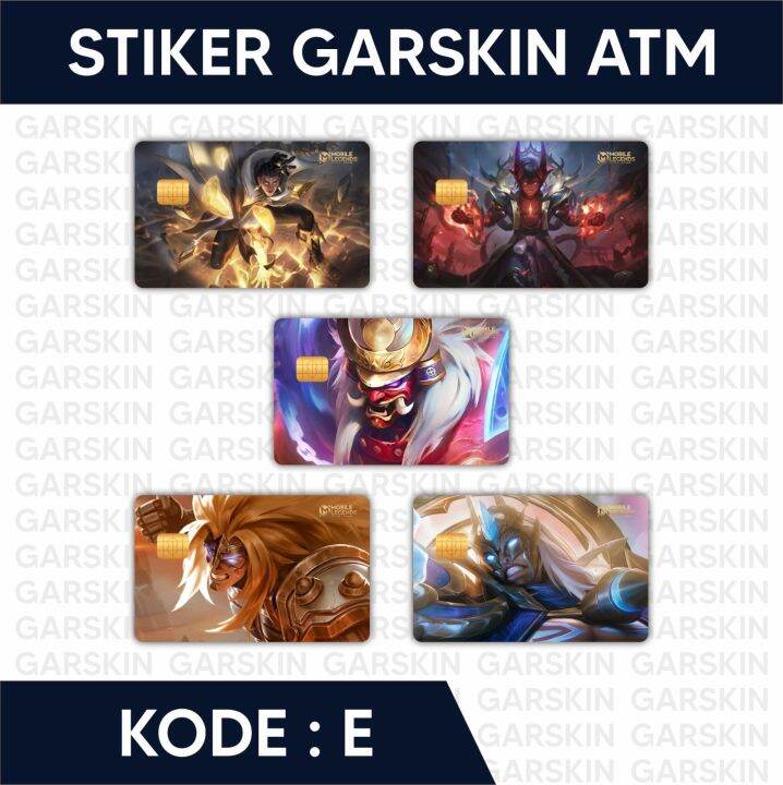 STIKER ATM MOBILE LEGEND | GARSKIN / STIKER KARTU ATM / SKIN KARTU ATM ...