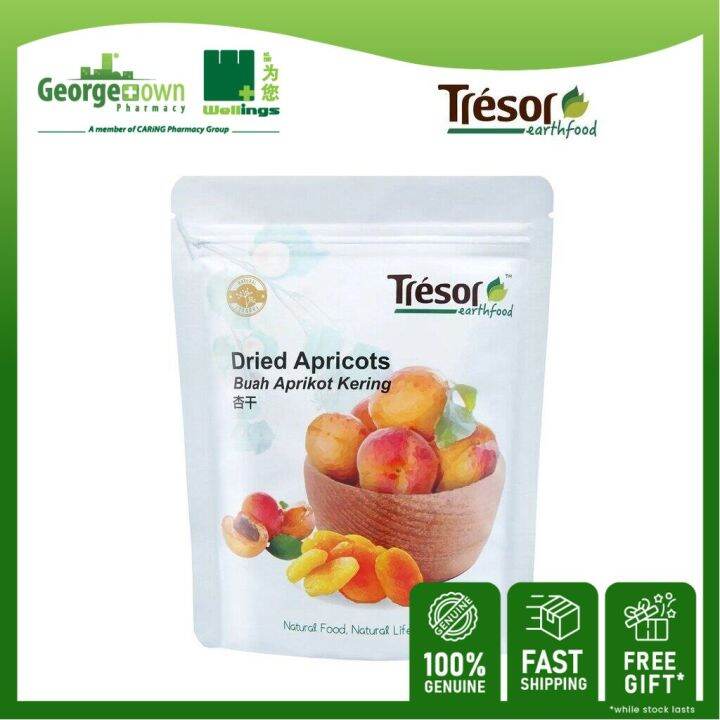 Tresor Earthfood Dried Apricots (180g) [Georgetown Wellings Pharmacy ...